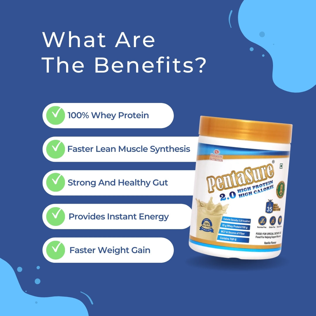 Pentasure 2.0 High Protein High Calorie Weight Gainer - 1 kg ...