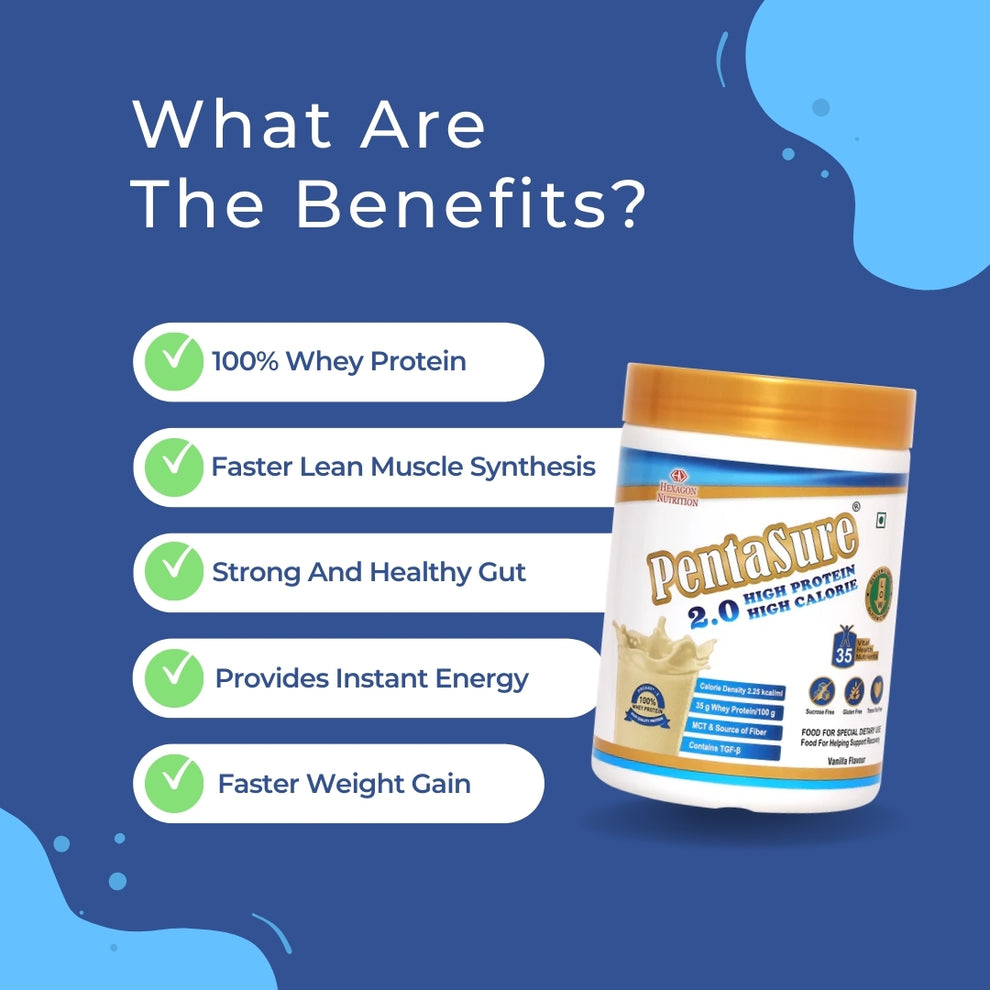 Pentasure 2.0 High Protein High Calorie Weight Gainer - 1 kg ...