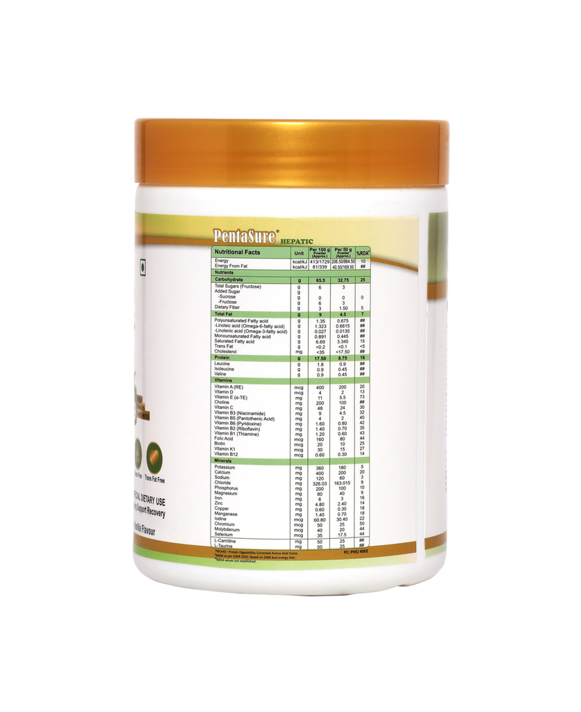 Pentasure Hepatic Liver Care Vanilla Flavour 400gm – Pentasure Nutriton