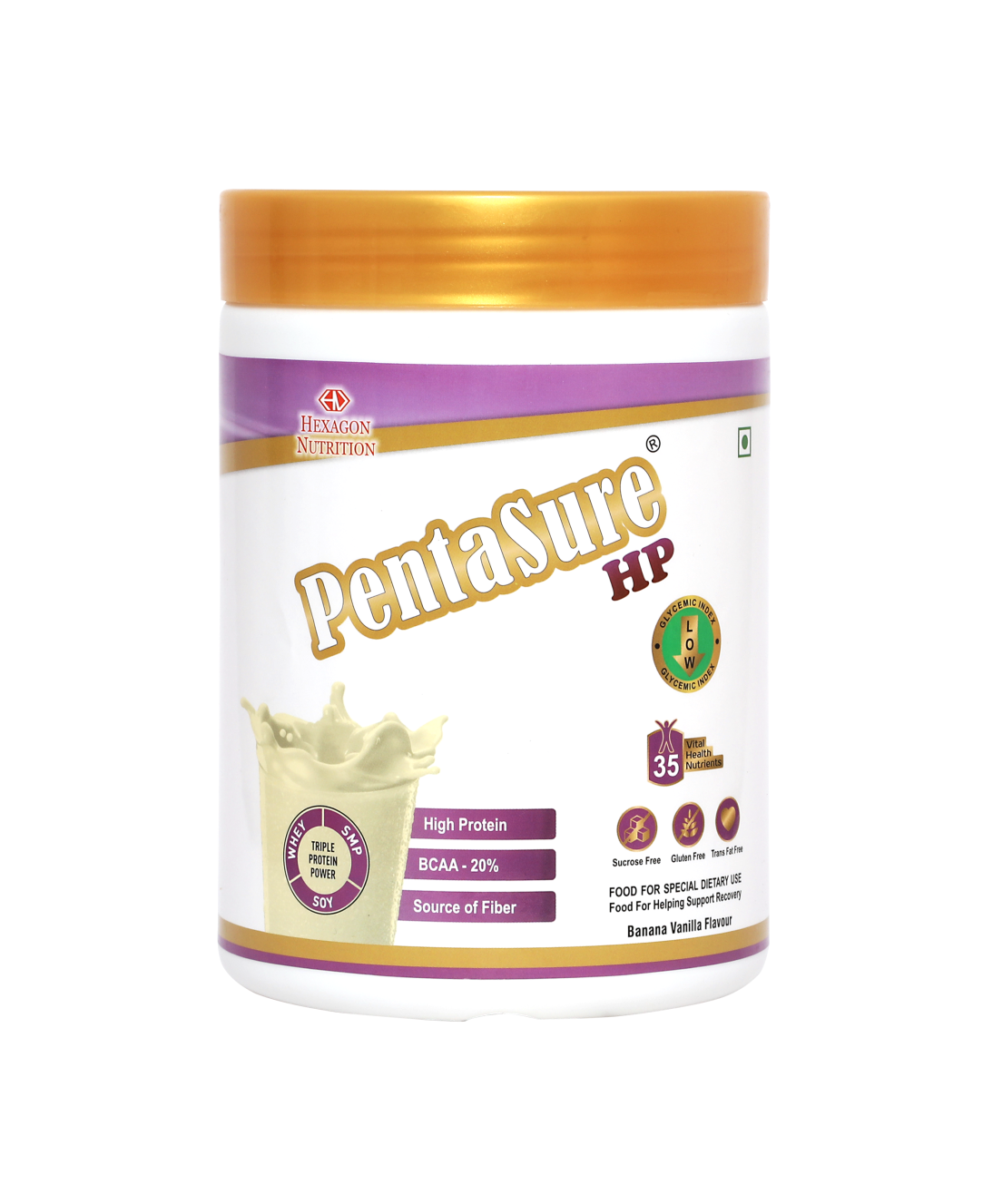 Pentasure HP Whey Protein - Banana Vanilla 1 KG – Pentasure Nutriton