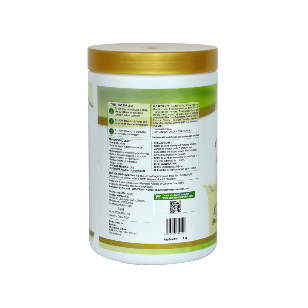 PentaSure Hepatic Liver Care Vanilla Flavour -1Kg – Pentasure Nutriton